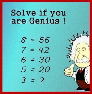 Solve if You Are Genius - Ask Professor Puzzler