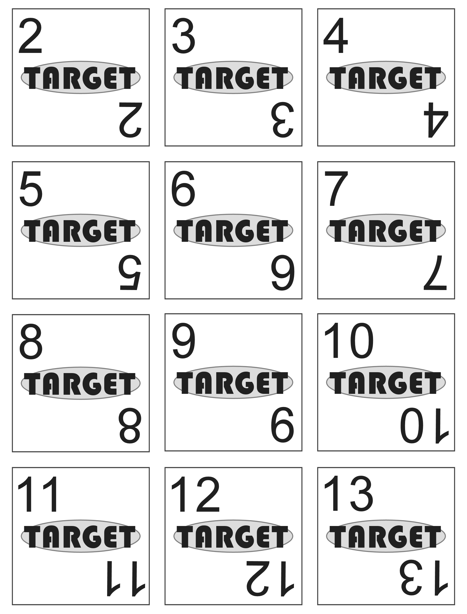Target Game Practicing Addition Lesson Plans Target Game Practicing Addition Lesson Plans